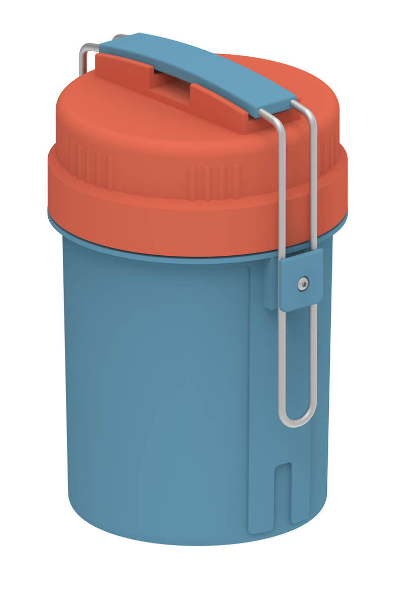 Type A package with tungsten container - Von Gahlen